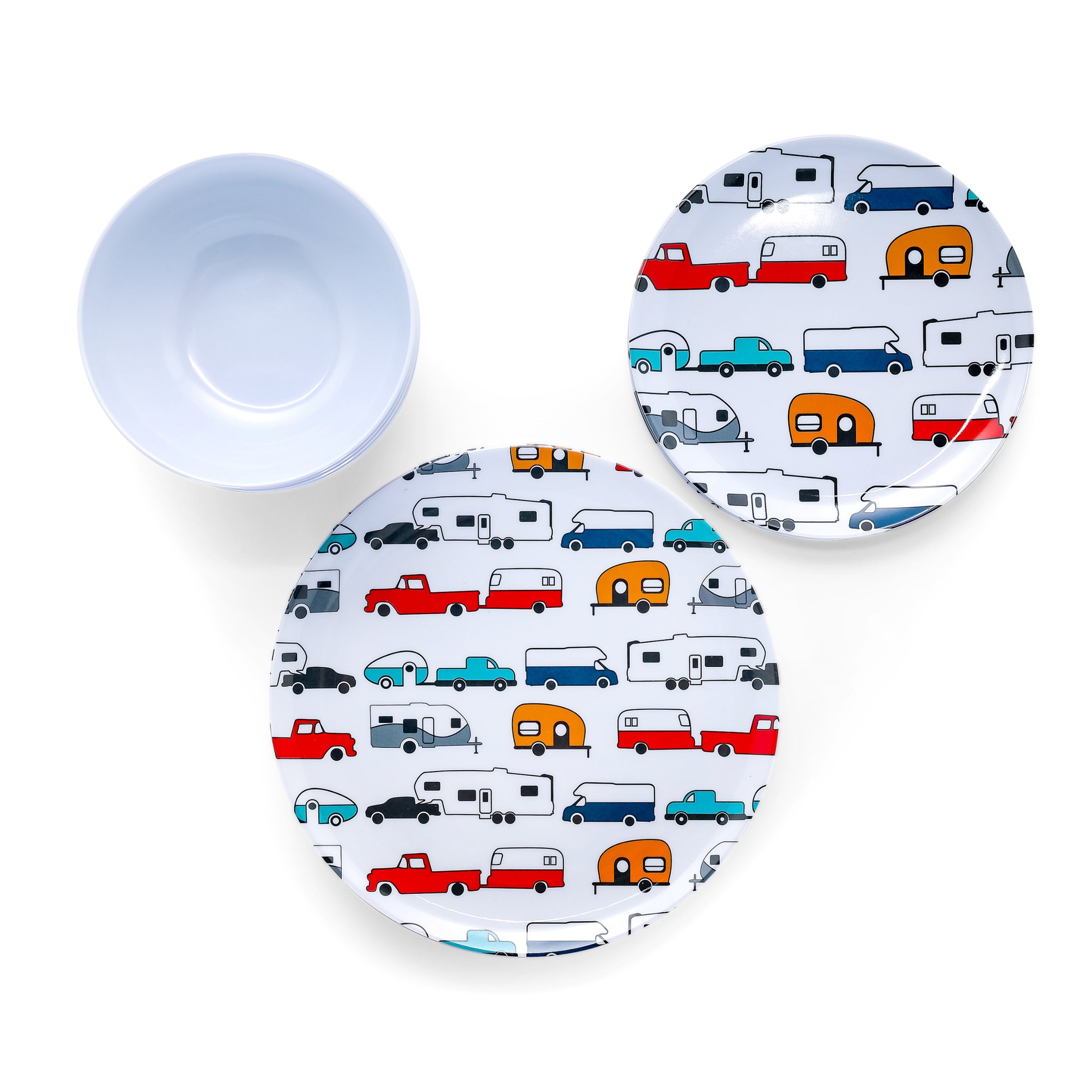Camco® 53295 - "Life is Better at the Campsite" Melamine Dinnerware Set ...
