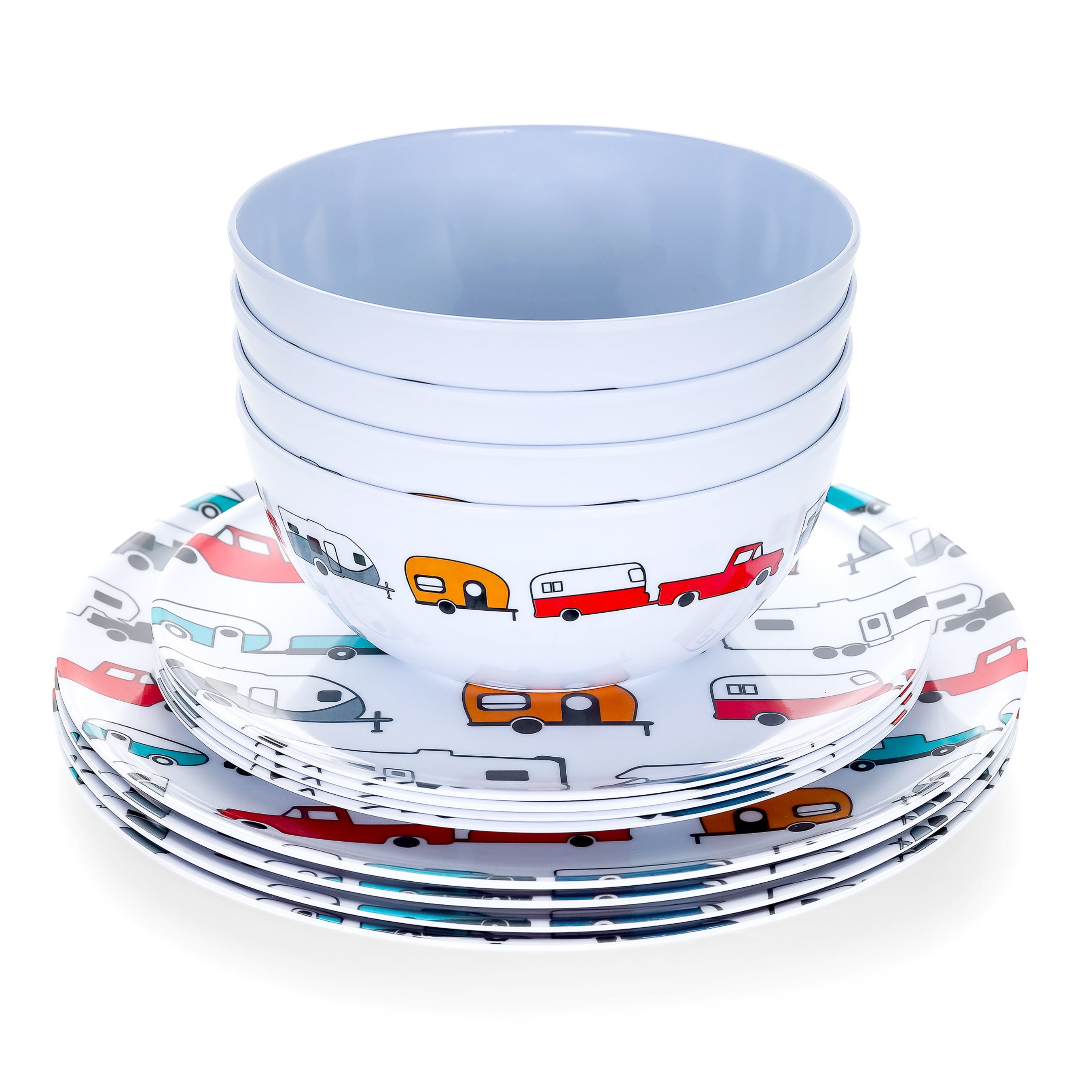 Camco® 53295 - "Life is Better at the Campsite" Melamine Dinnerware Set ...