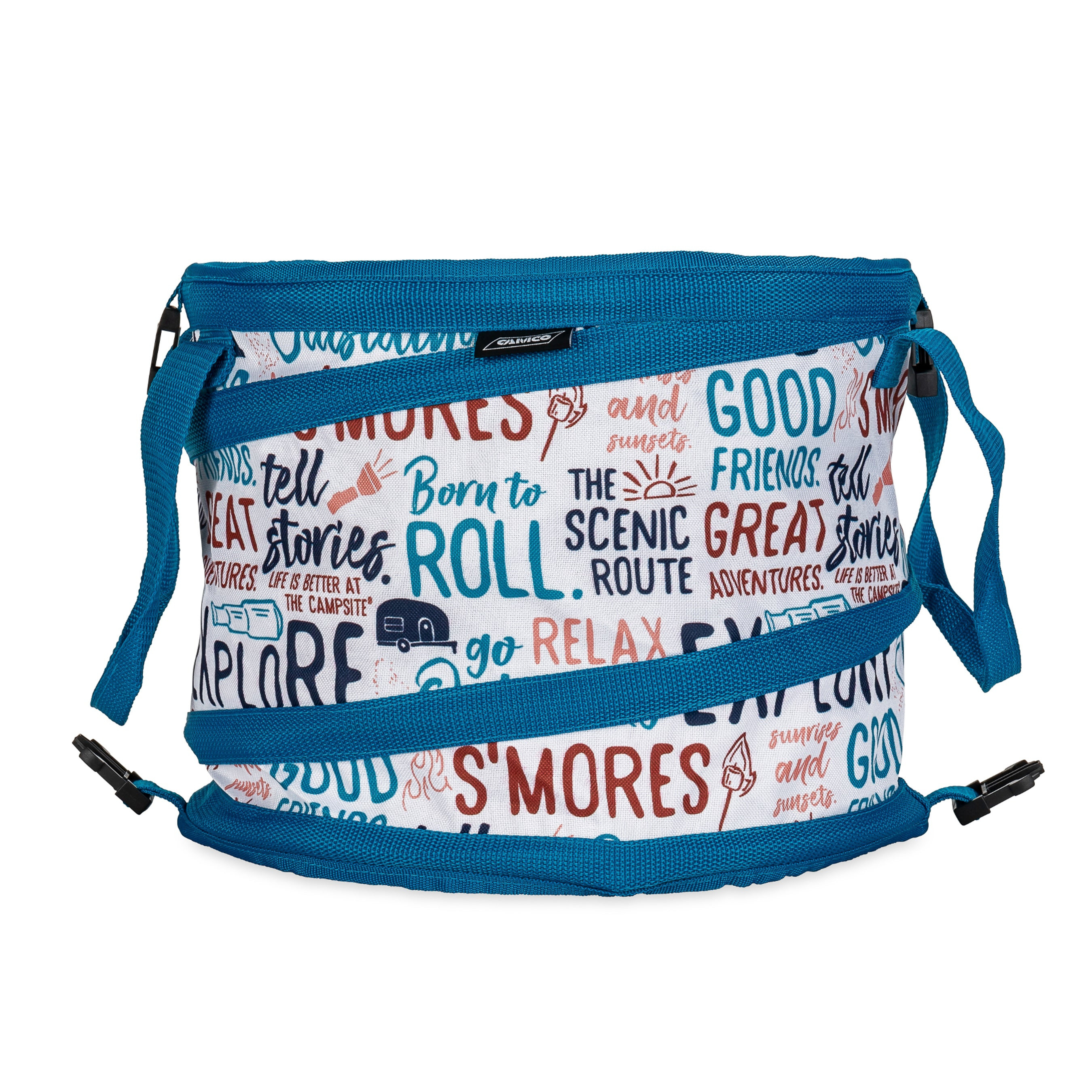 Camco® 53416 - "Life is Better at the Campsite" White Fabric Pop-Up ...