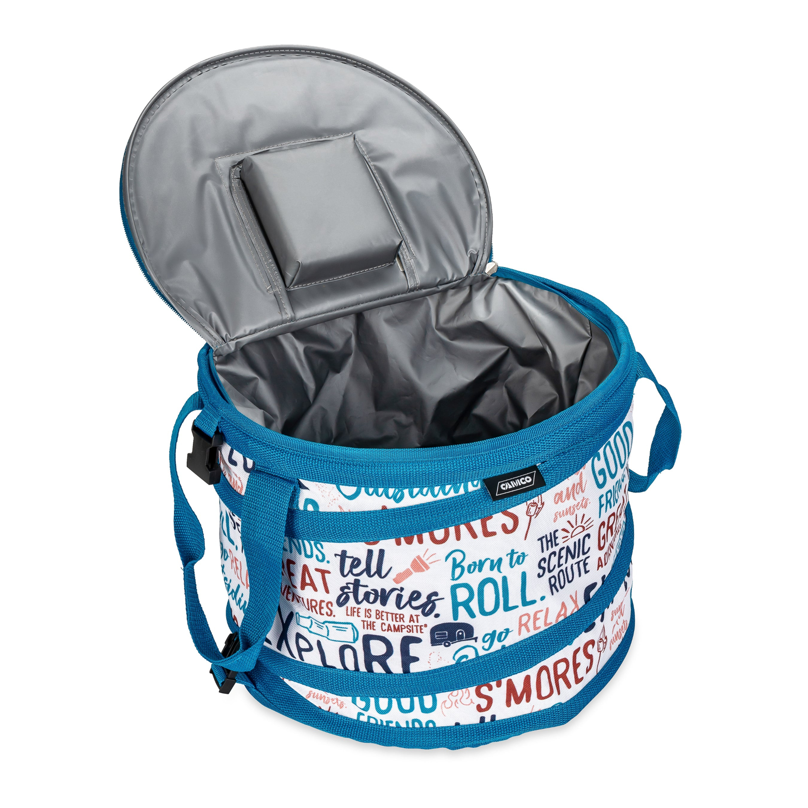 Camco® 53416 - "Life is Better at the Campsite" White Fabric Pop-Up ...