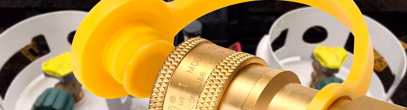 RV LP Gas Caps - Brass, Plastic | CAMPERiD